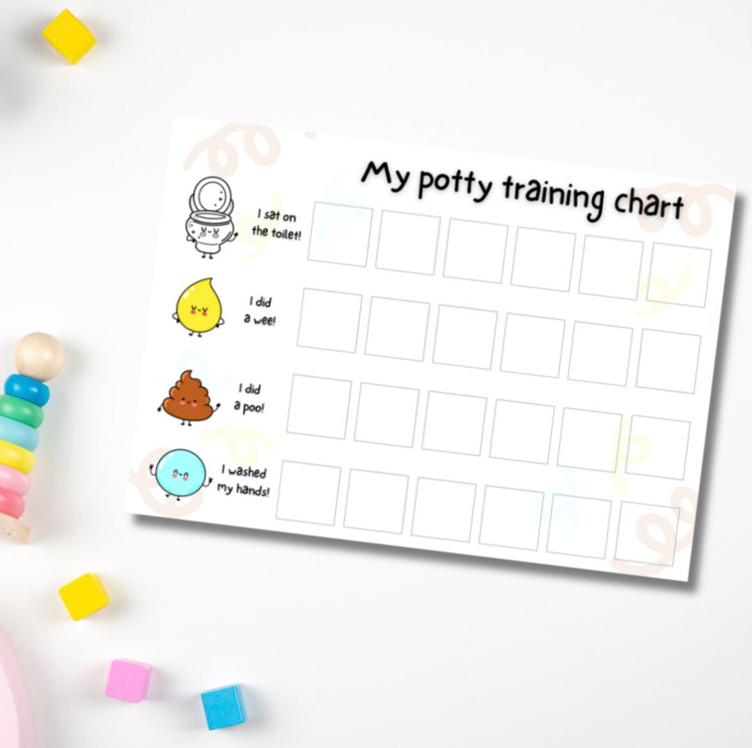 My Potty Training Chart • Digital Download • Easy-to-use, Simple Potty ...