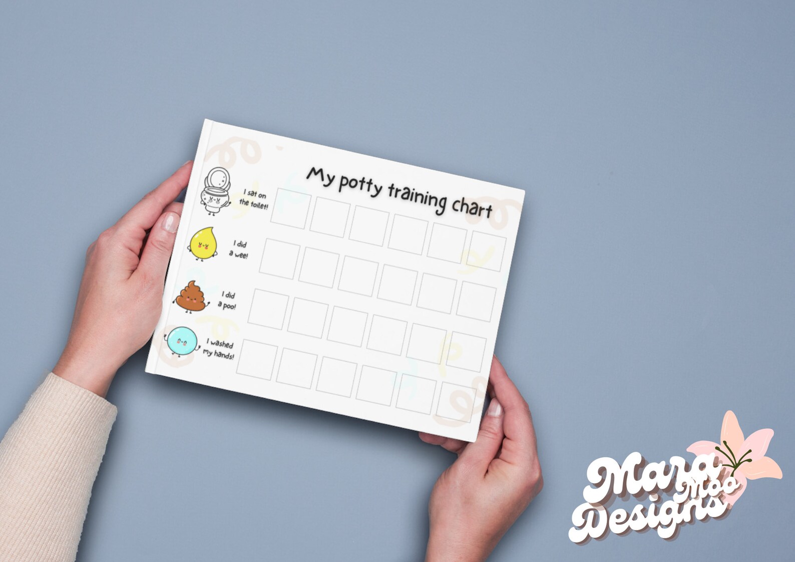 My Potty Training Chart • Digital Download • Easy-to-use, Simple Potty ...