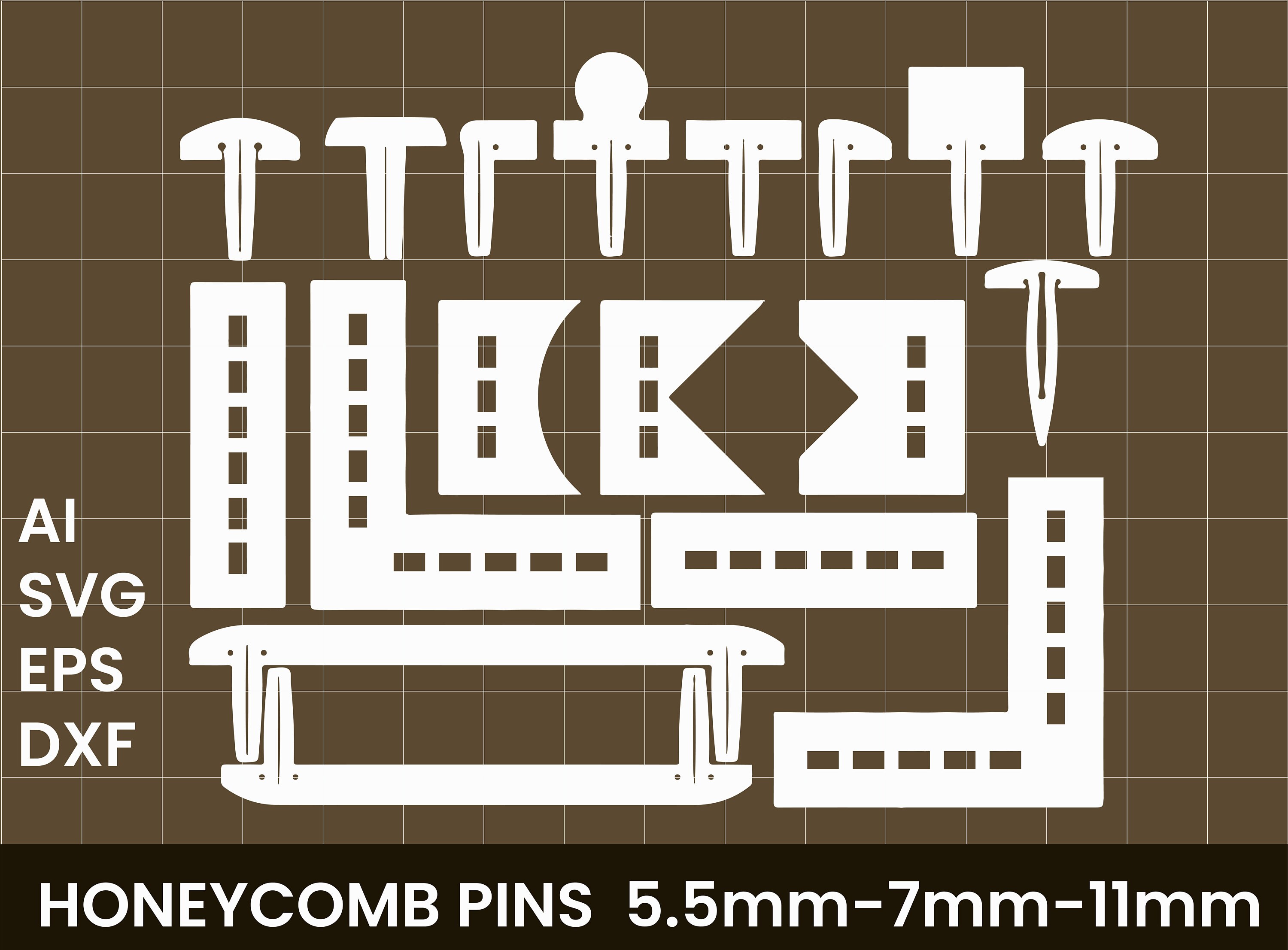 Glowforge Pins Svg File Glowforge Pin File Instant Download Pins For