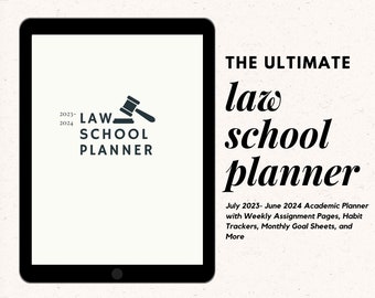 The Ultimate Planner: Law School Edition© and BONUS Case Brief - Etsy