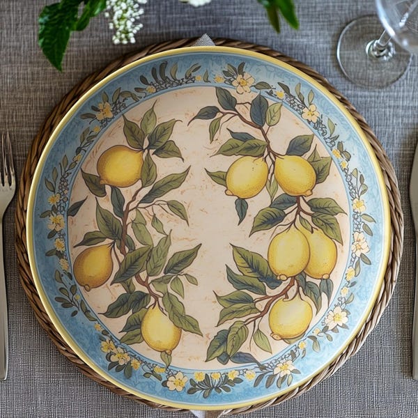 Lemon Platter Italy - Etsy
