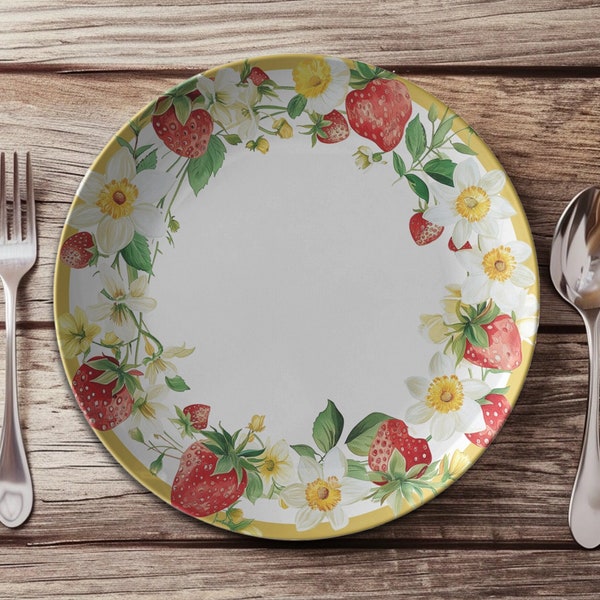 Strawberry Plates - Etsy