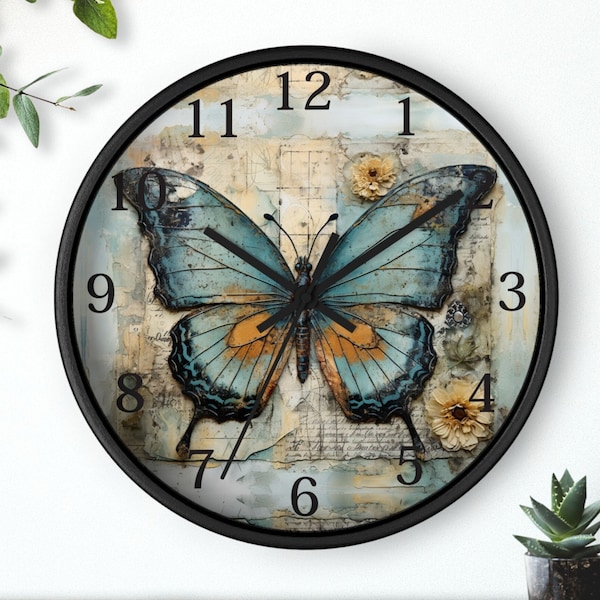 Butterfly Clock - Etsy