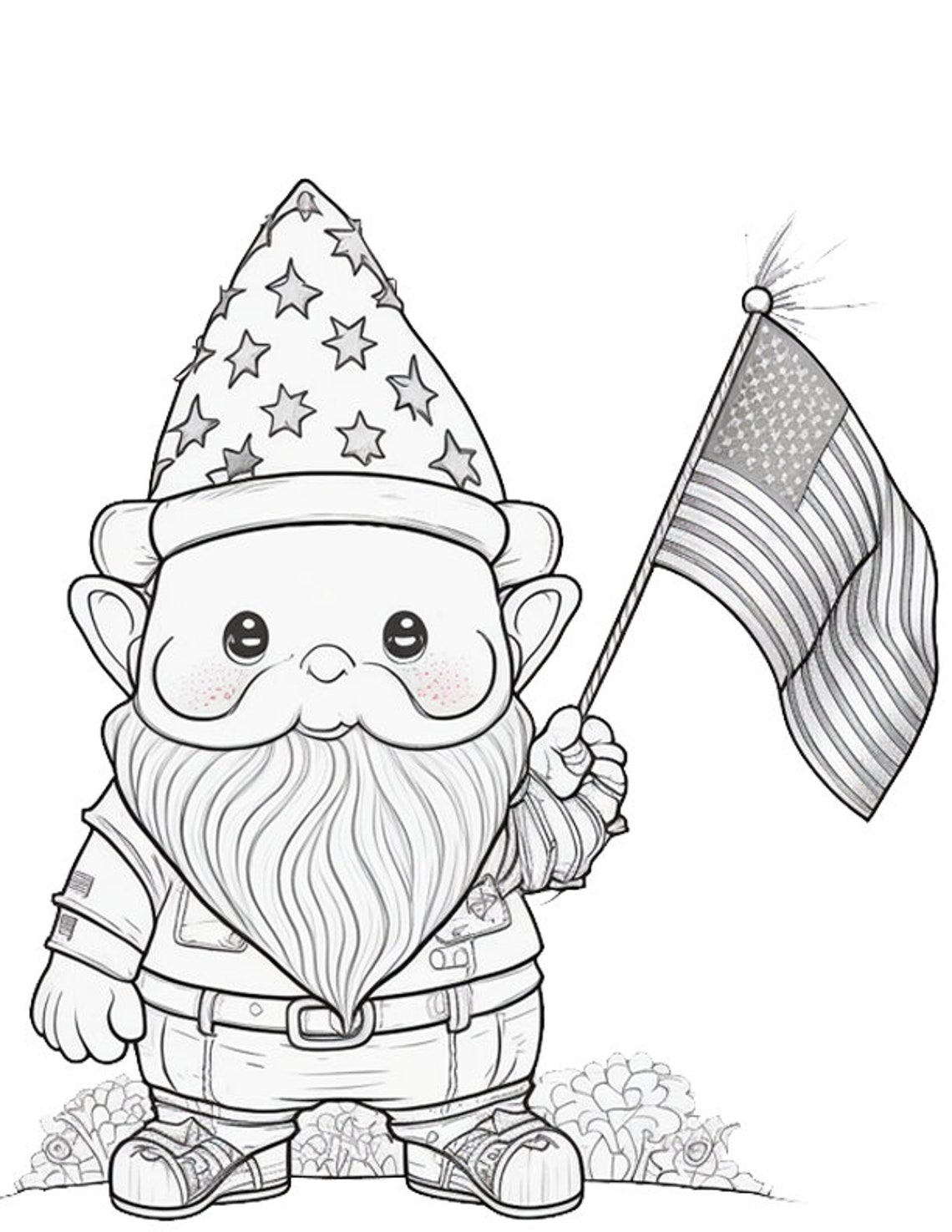 Cute Gnome Coloring Pages 20 Pages Digital Download Coloring - Etsy
