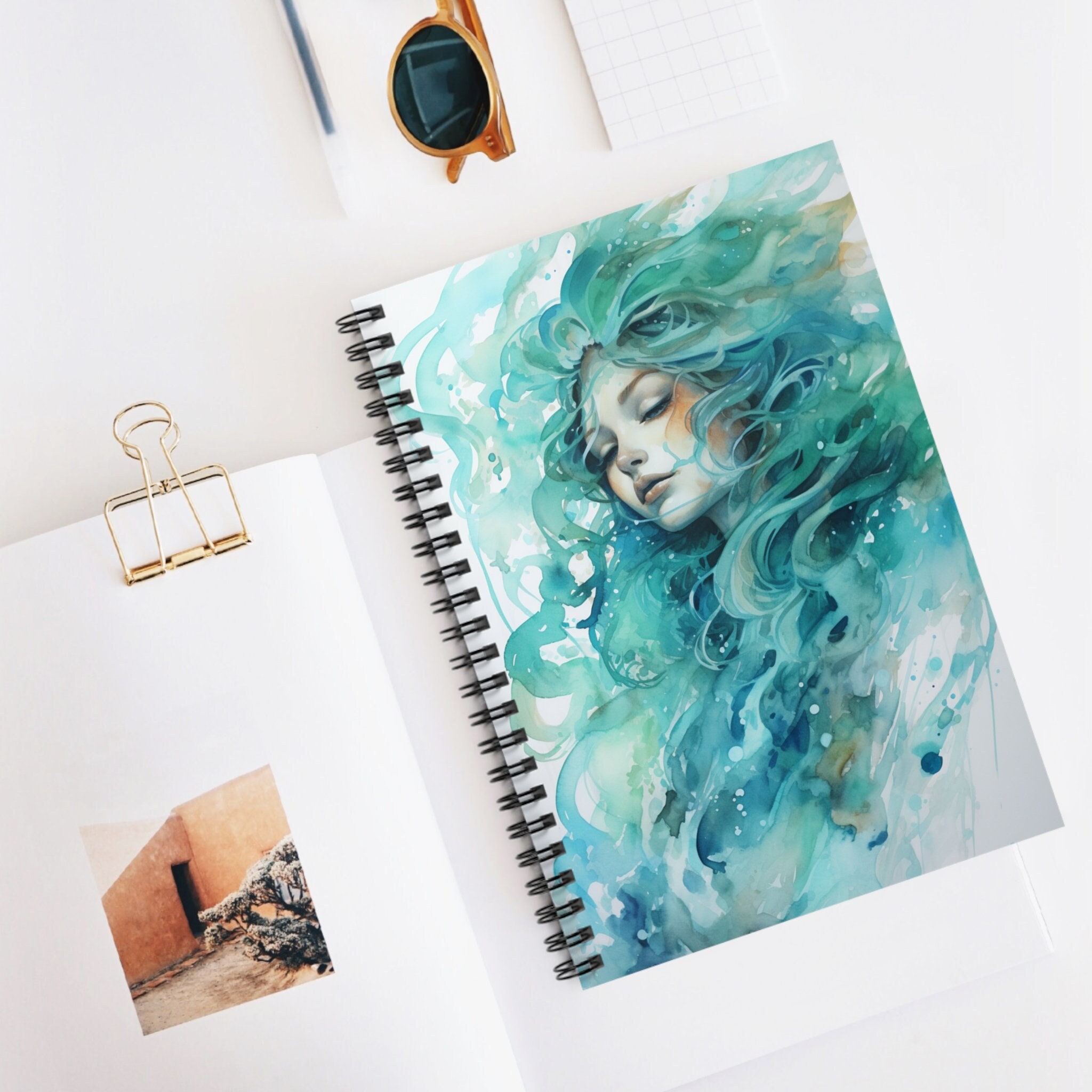 Teal Mermaid Journal, Mermaid Journal, Unique Journal, Gift Giving Idea ...