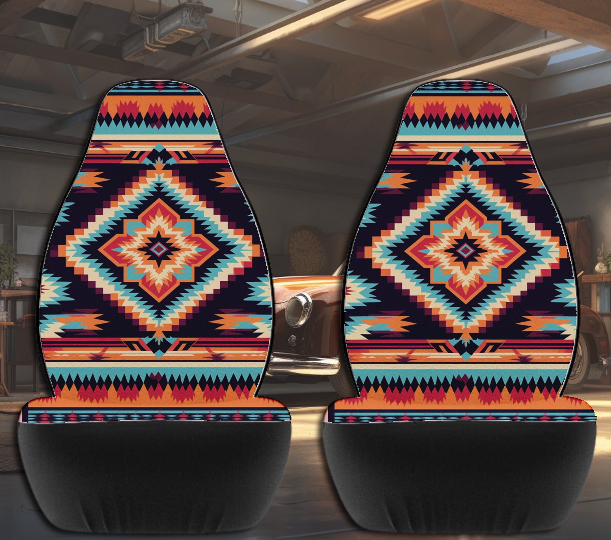 Aztec Car Seat Covers: Interior Upholstery Protection & Decorative ...