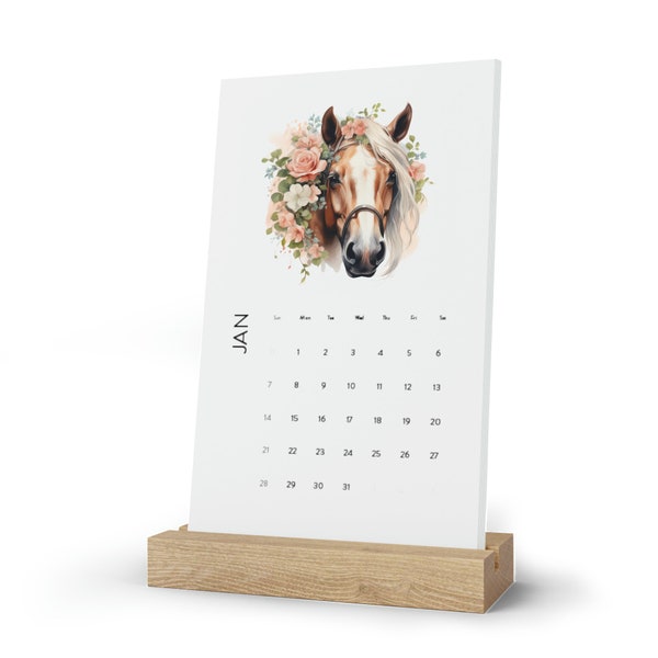 2024 Horses Desk Calendar - Etsy