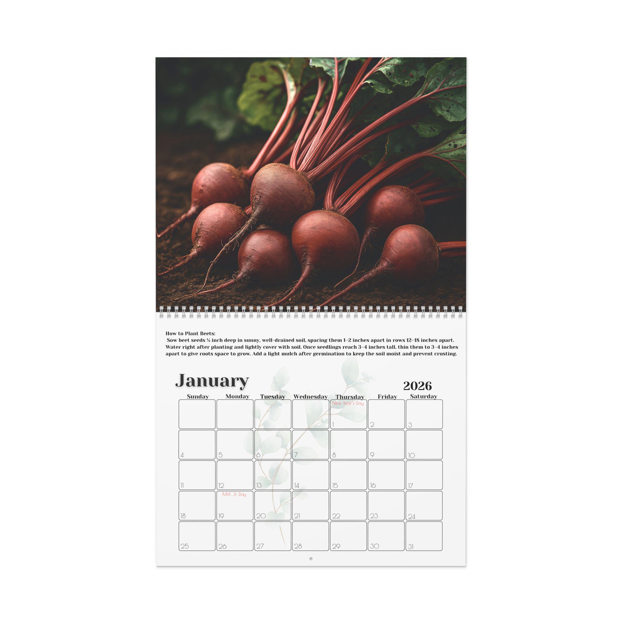 Planting Tip Calendar 2026, Farmhouse Kitchen Decor, Gardening Gift ...