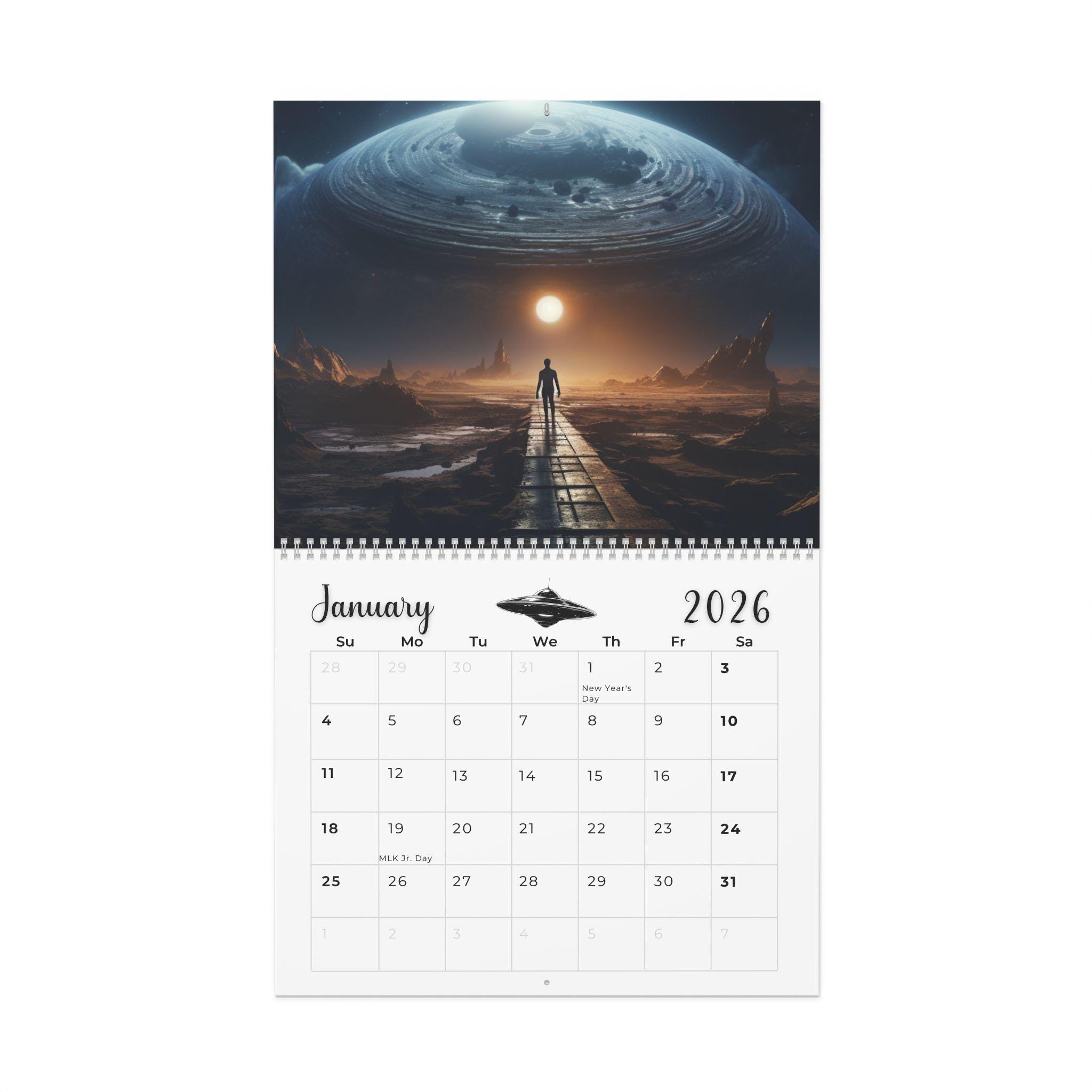 2026 Alien Wall Calendar: Sci-fi Space Monthly Planner ...