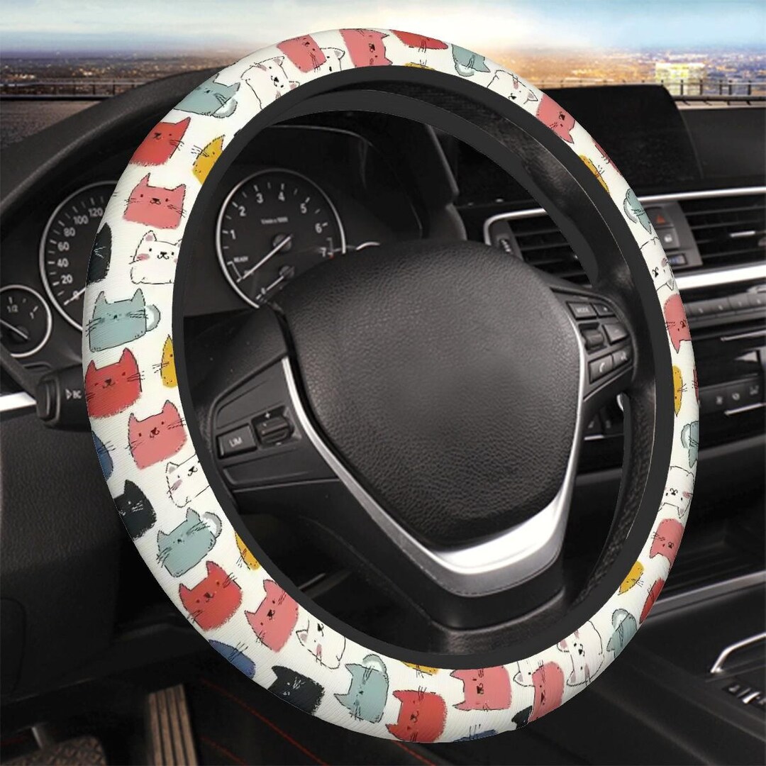 Feline-inspired Steering Wheel Protector: Comfy Grip & Stylish Car ...