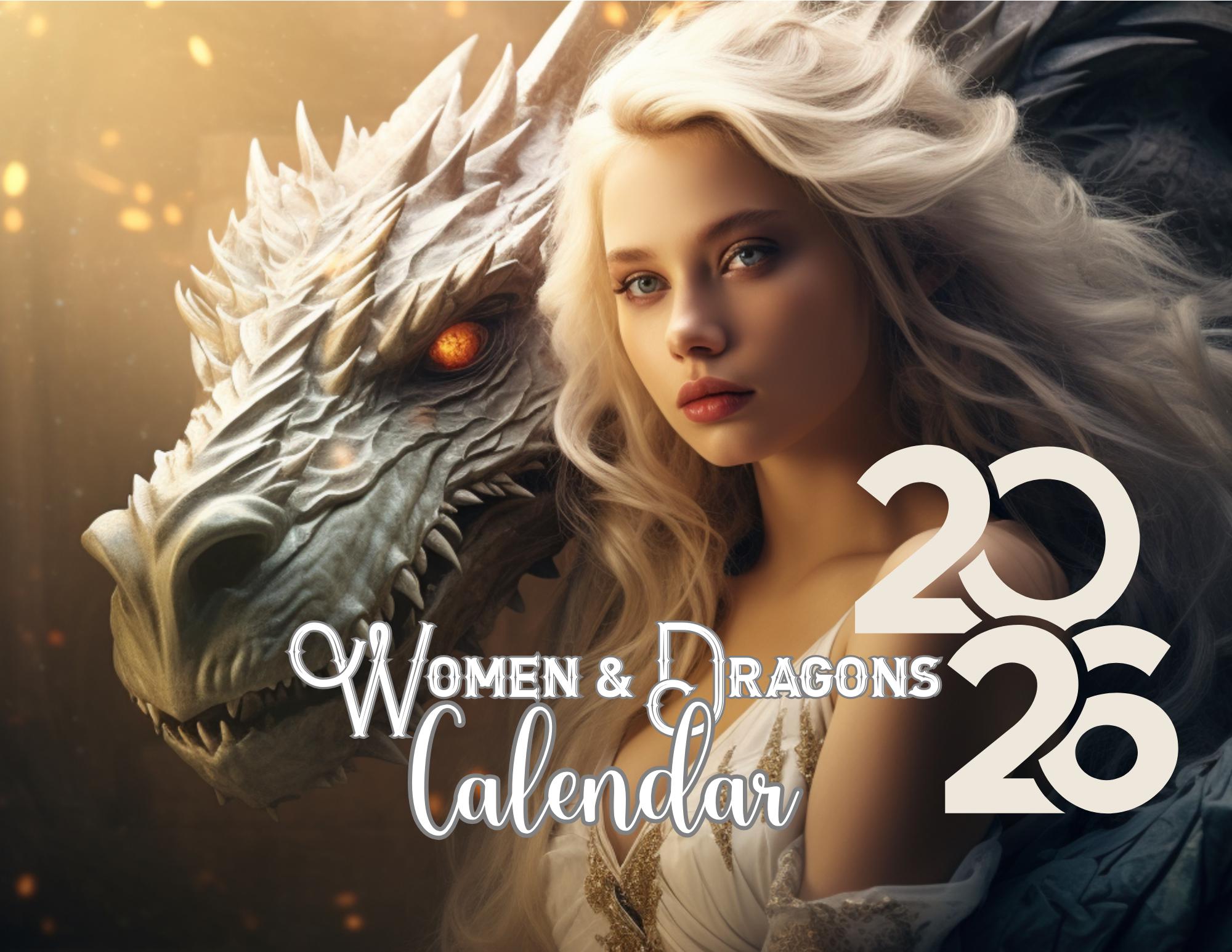 2026 Dragon Fantasy Wall Calendar: Unique Home Decor, Planner & Gift ...