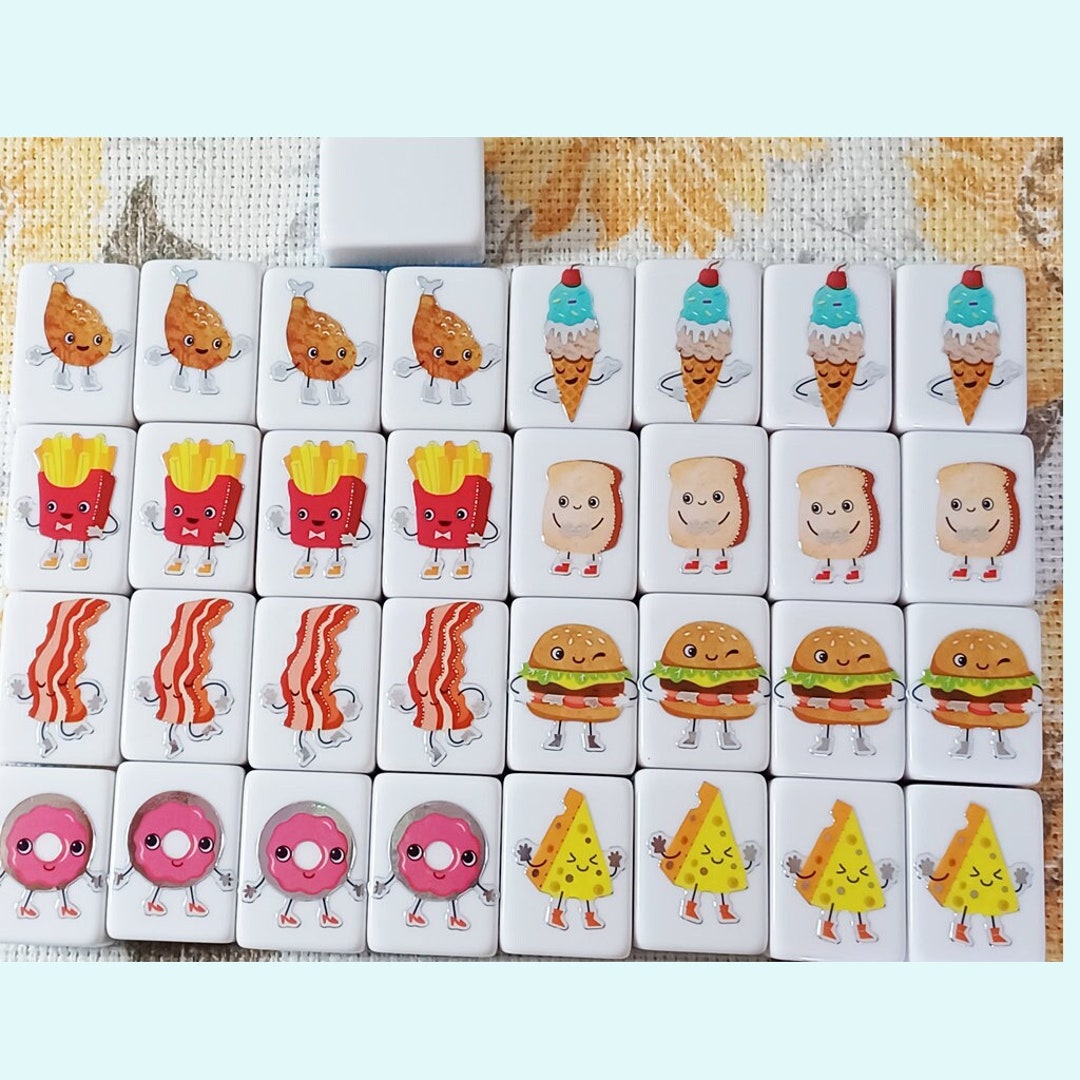 Mahjong Tile Set 2, Mahjong Blocks Set, Cute Mahjong Set, Mahjong Game ...