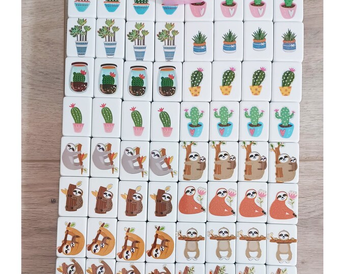 Mahjong Tile Set, Mahjong Blocks Set, Cute Mahjong Set, Mahjong Game ...