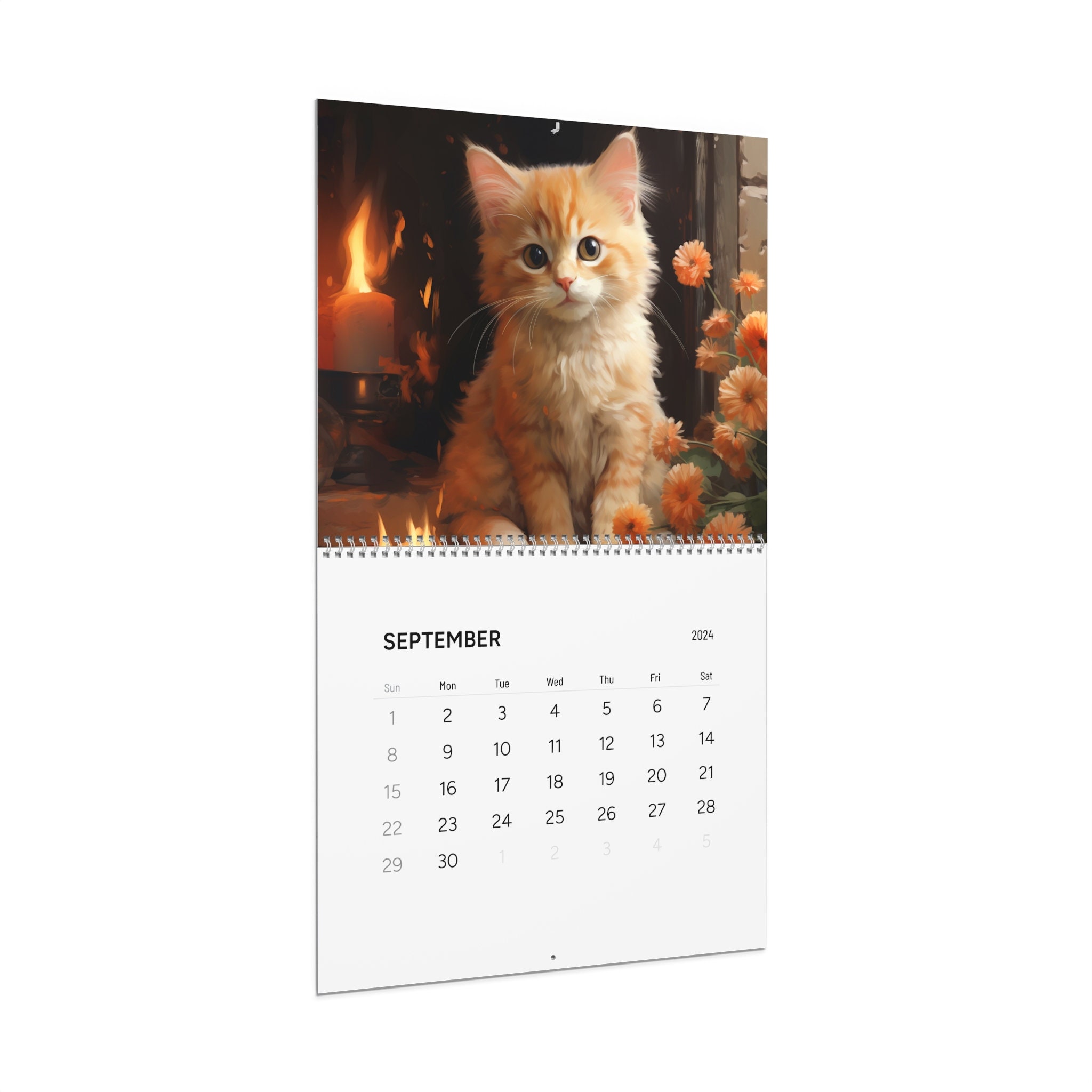 Cat Calendar, Kitty Calendar, Shabby Chic Cat Calendar sold by Advanced ...