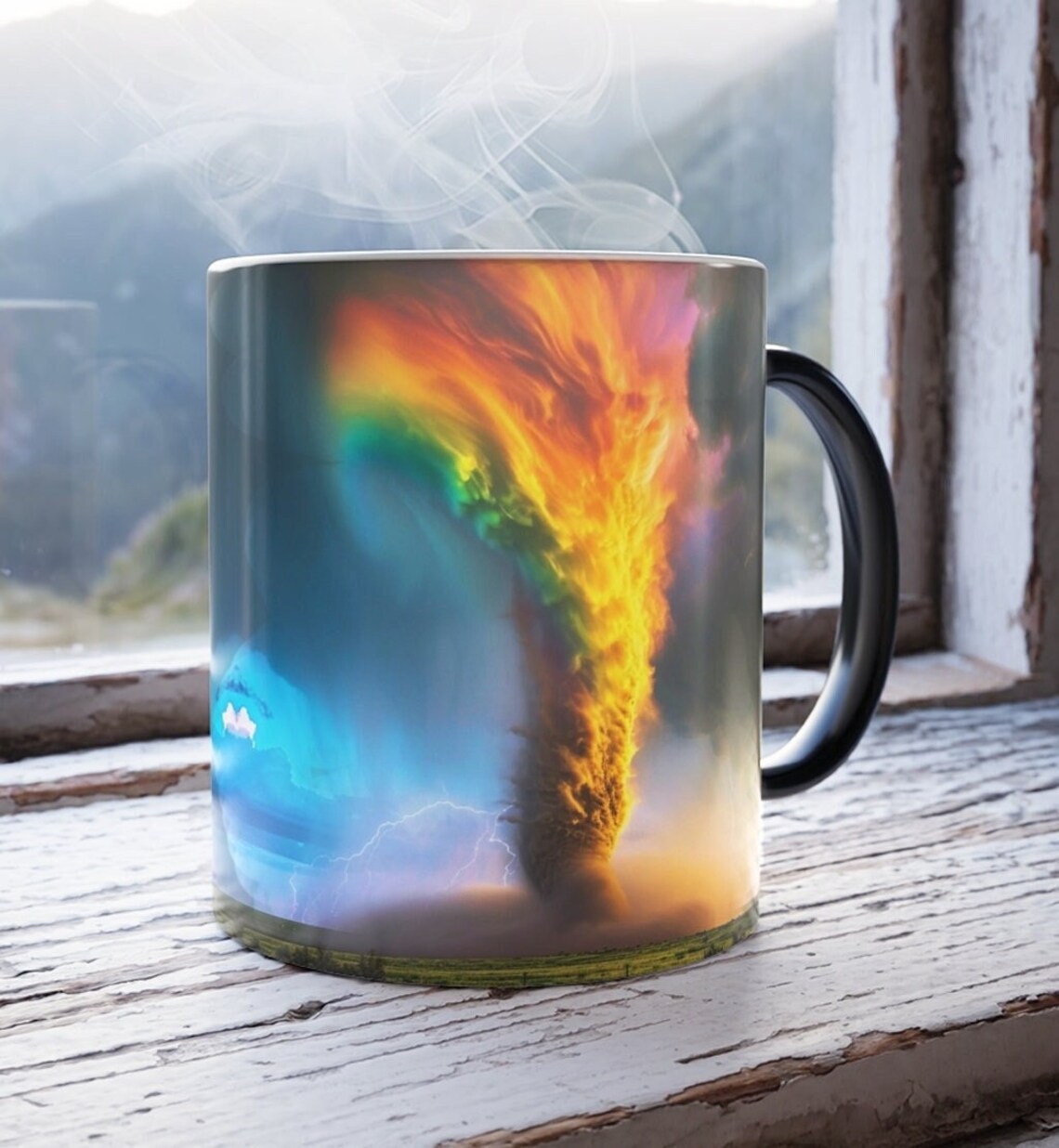Color-changing Tornado Mug: Heat-reactive Ceramic Coffee Cup - Etsy