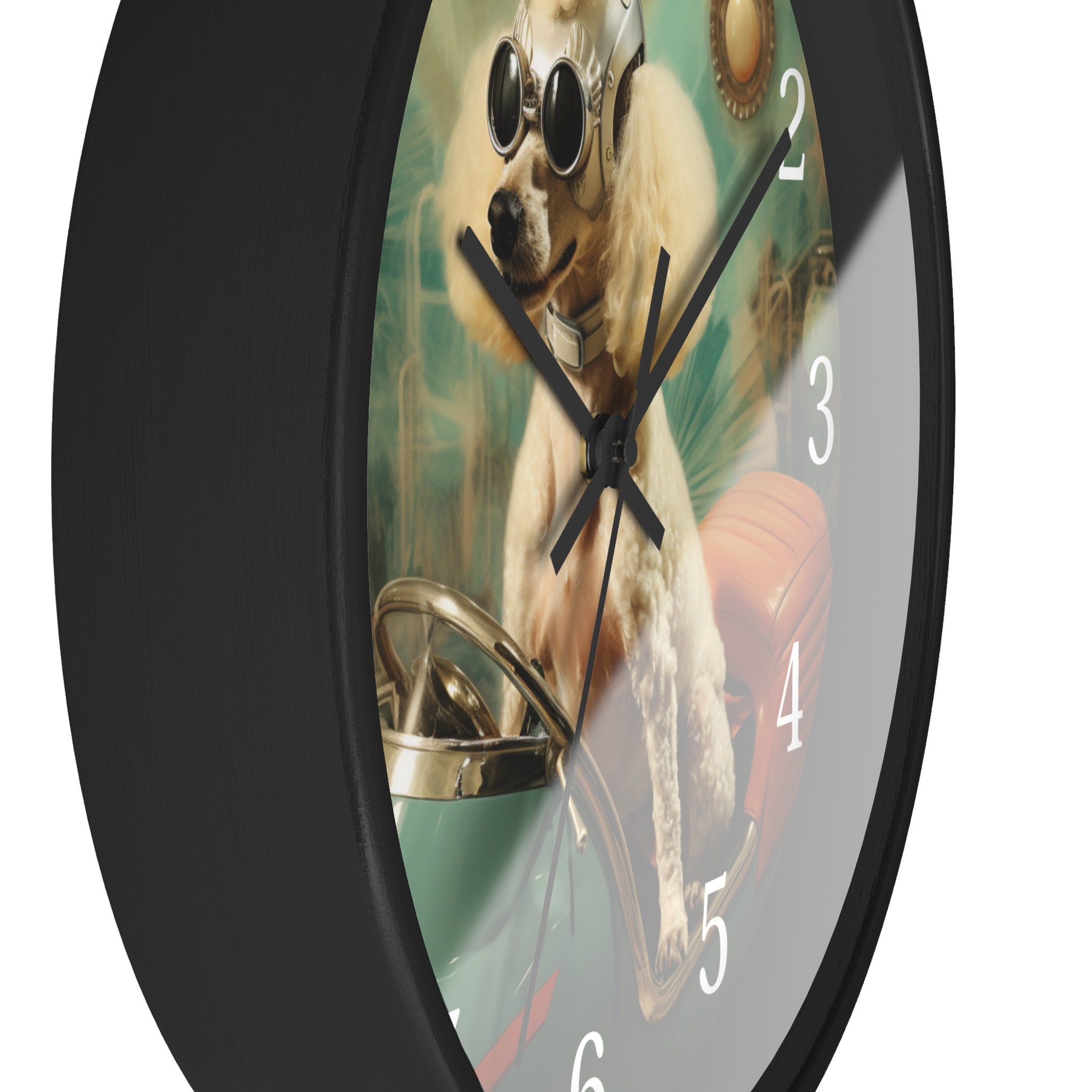 Poodle Wall Clock, Retro Poodle Clock, Retro Wall Clock, Poodle Wall ...