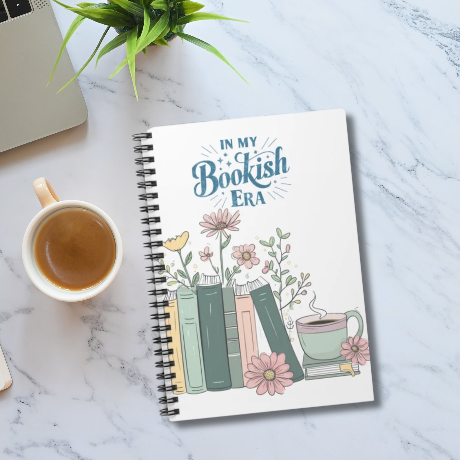 Bookish Era Spiral Notebook: Lined Journal for Writers, Readers & Book ...