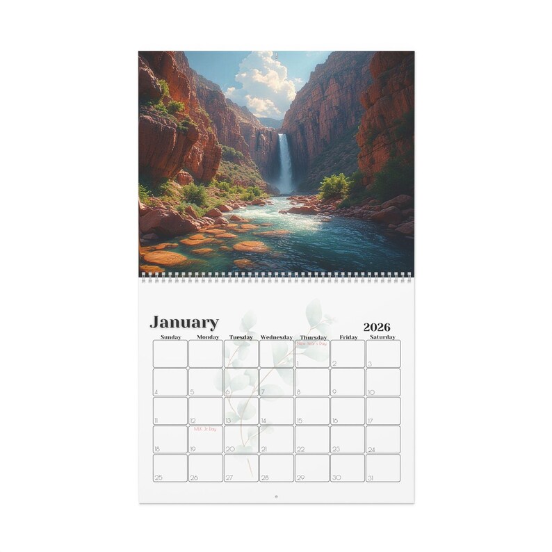 2026 Nature Wall Calendar Scenic Monthly Landscape Photography ...