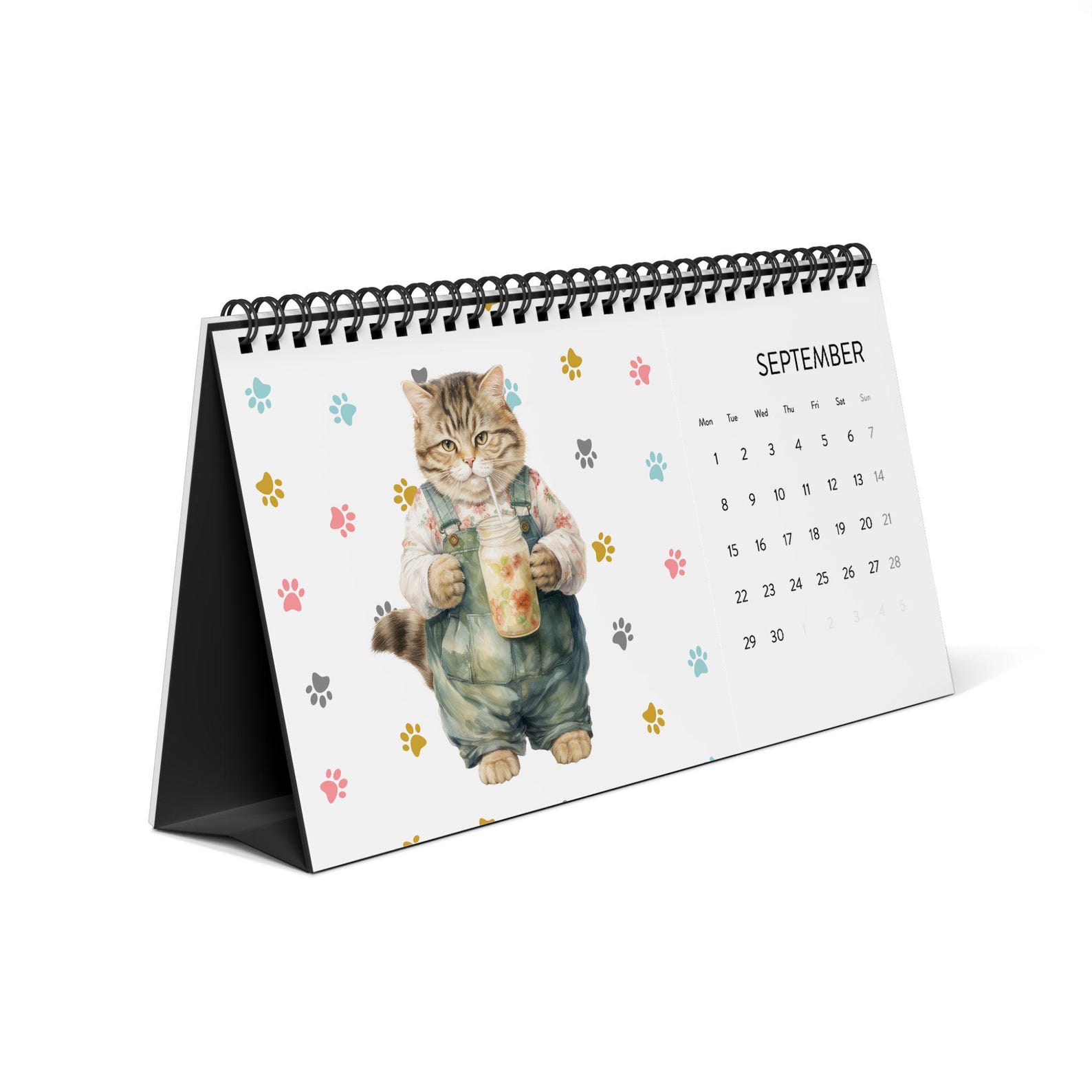 Whimsical 2025 Fat Cat Calendar Cute Tabletop Organizer & Gift Idea - Etsy