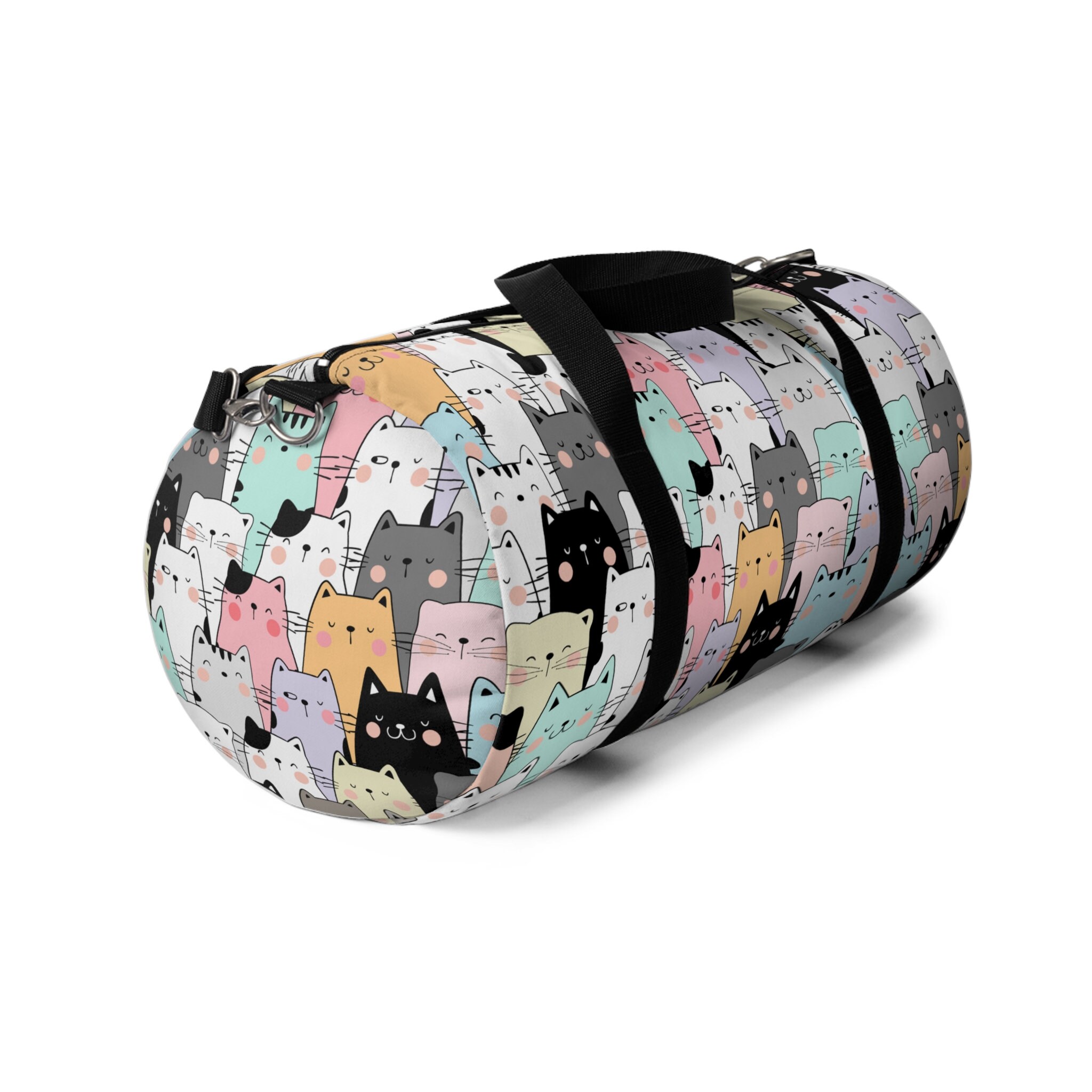 Pastel Cat Duffel Bag Cat Duffel Bag Pastel Duffel Bag Duffle Bag With Cats Host T Etsy