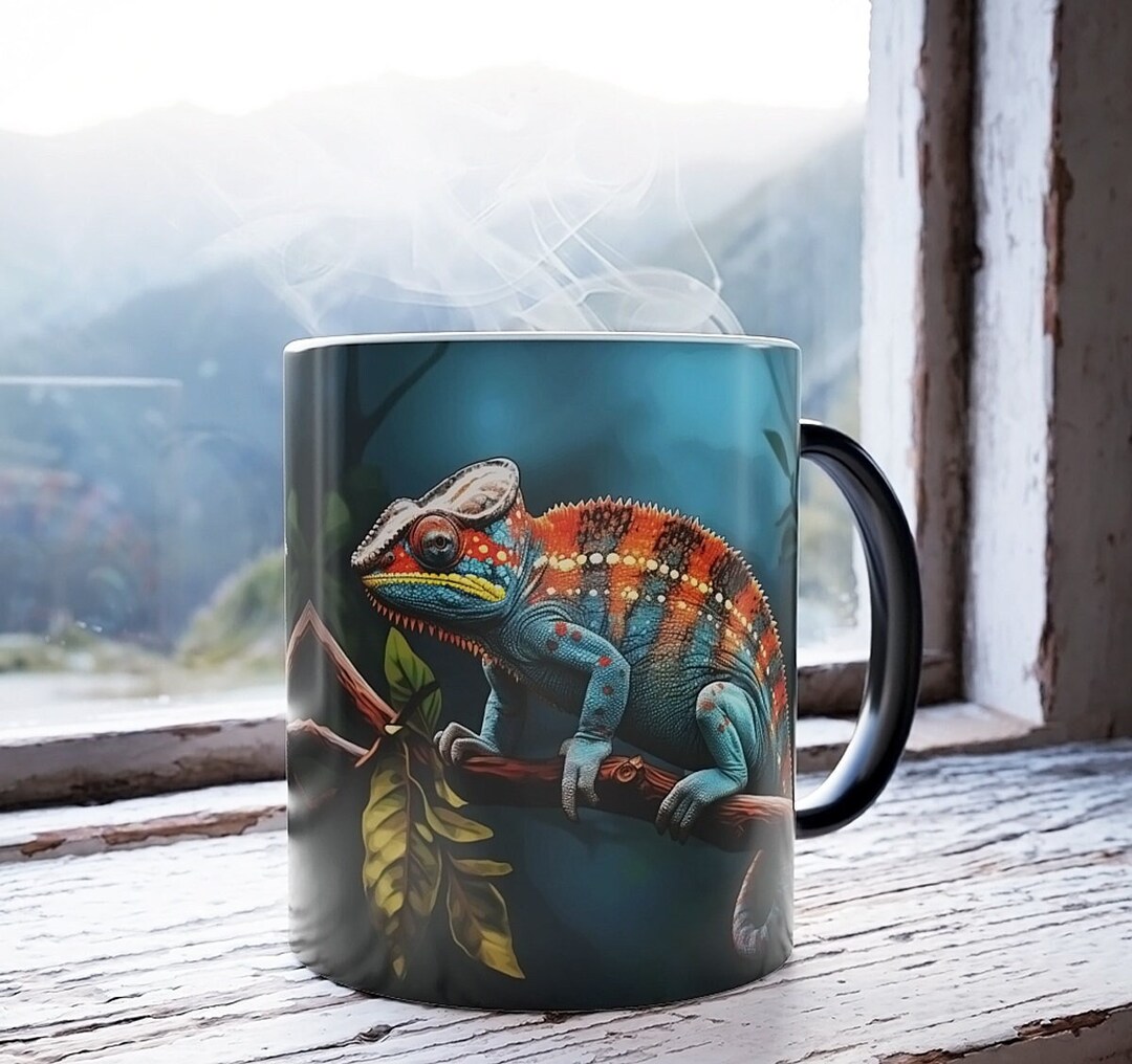 Color-changing Chameleon Mug: Unique Heat-sensitive Ceramic Cup for ...
