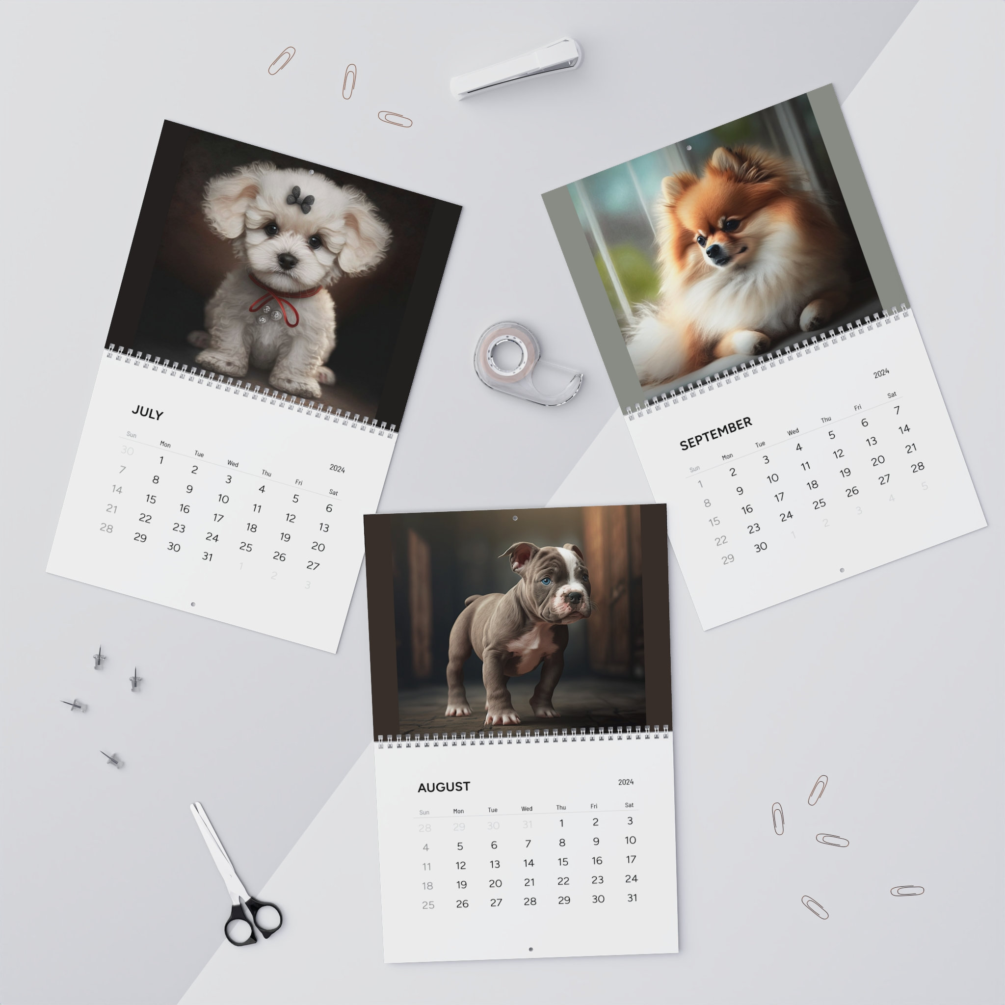 Puppy Calendar, Calendar With Dogs, Dog Calendar, Wall Calendars ...