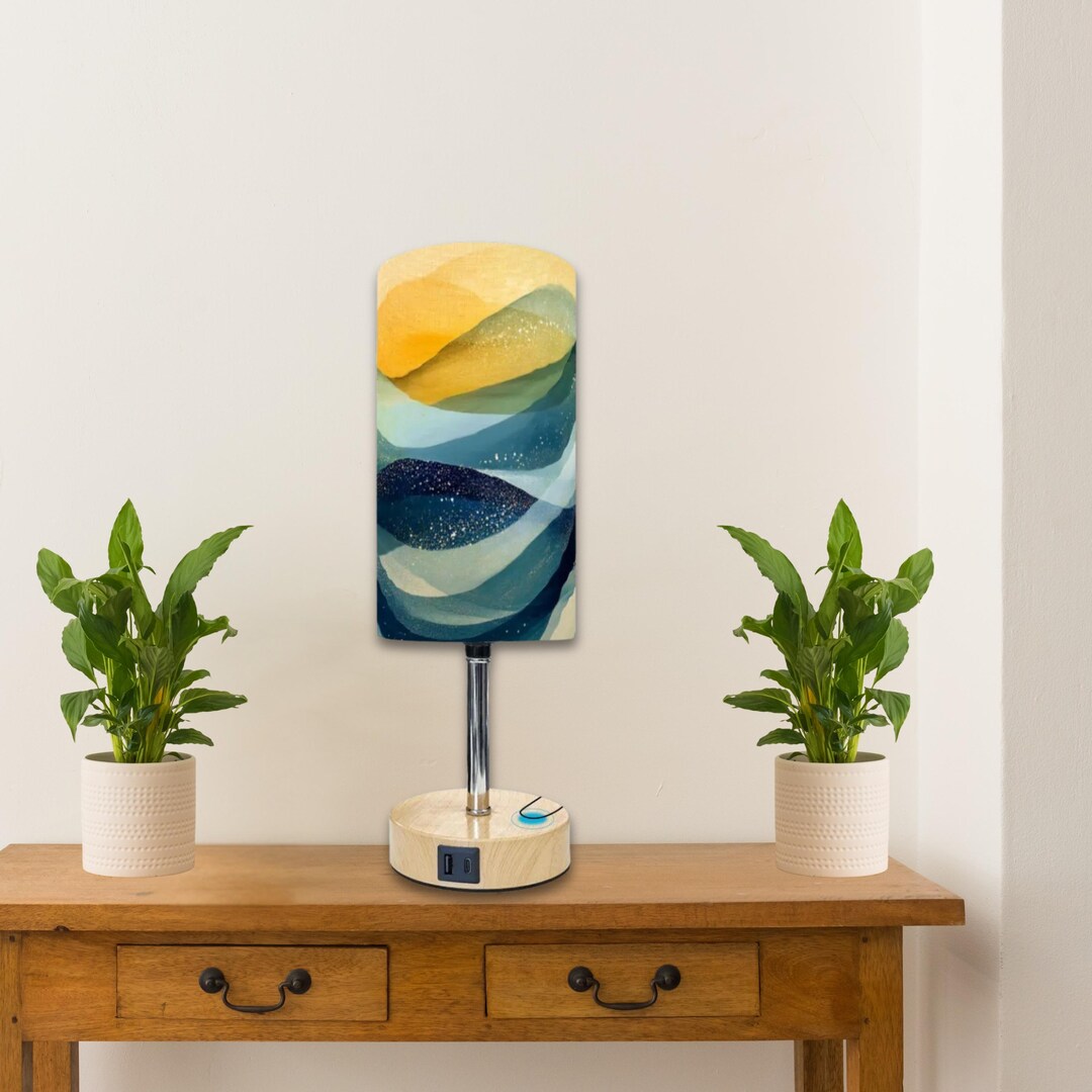 Ocean USB Touch Lamp Bedside Ambient Nightlight With Soothing Sea ...