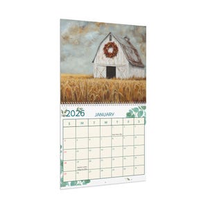 2026 Rustic Farmhouse Wall Calendar - Country Barn Themed Planner for ...