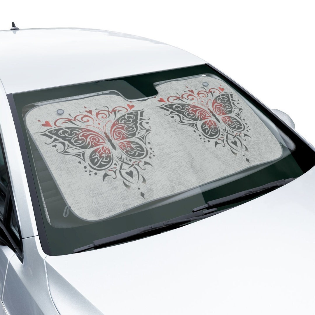 Butterfly Sun Shade, Car Sun Shade, Cute Butterfly Shade, Cute Car ...