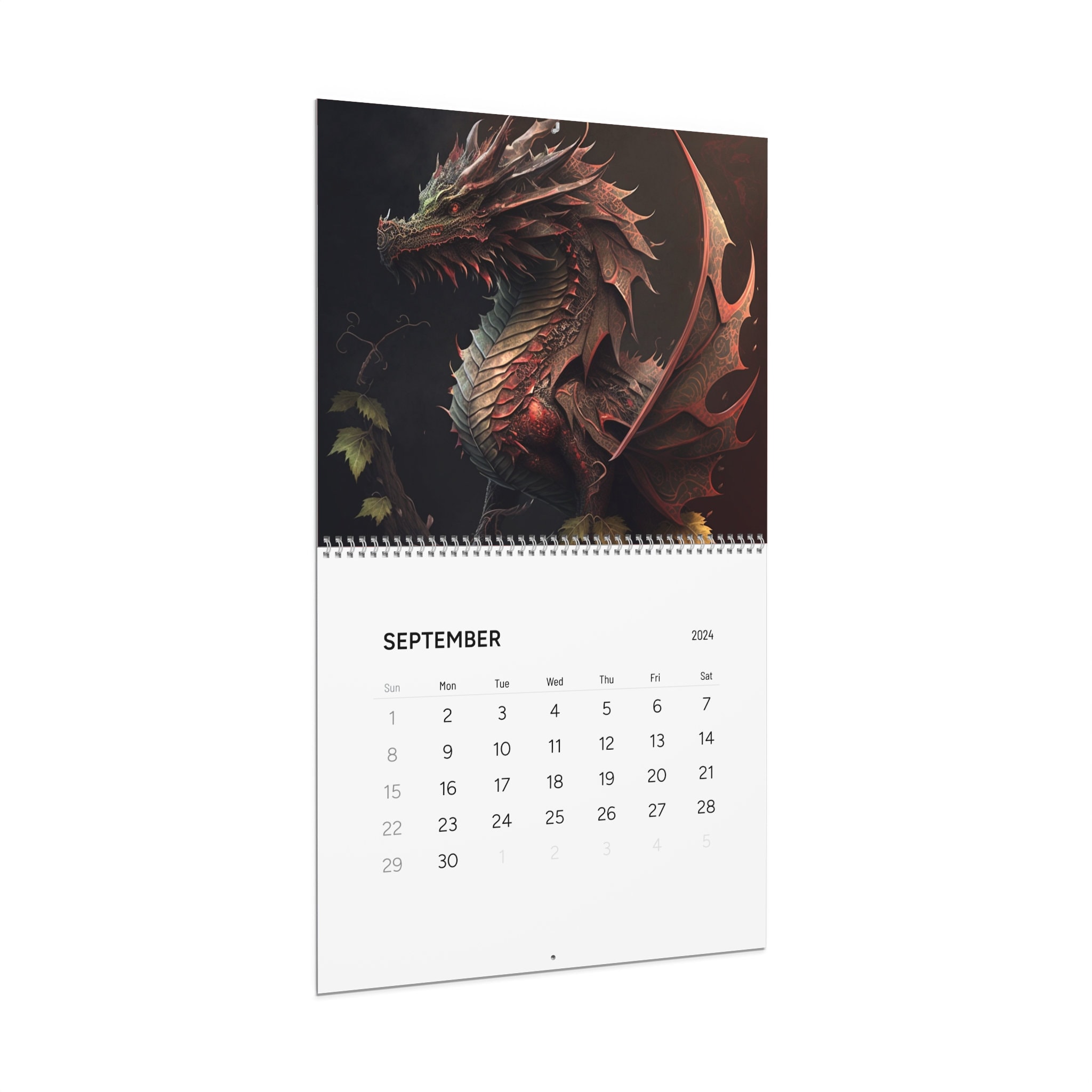 Year of the Dragon, Dragon Wall Calendars, Version 2 Dragon Calendar ...