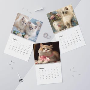 2025 Shabby Chic Cat Calendar: Charming Wall Decor & Gift Idea for ...