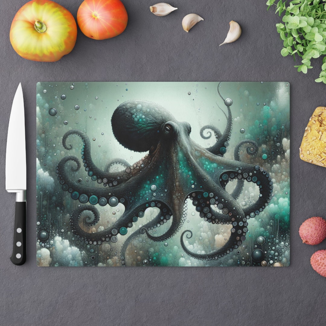 Octopus Cutting Board, Octopus Board, Food Prep Board, Veggie Prep ...