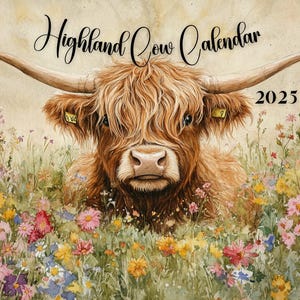 Highland Cow Calendar: Scottish Farm Animal Photography for Home ...