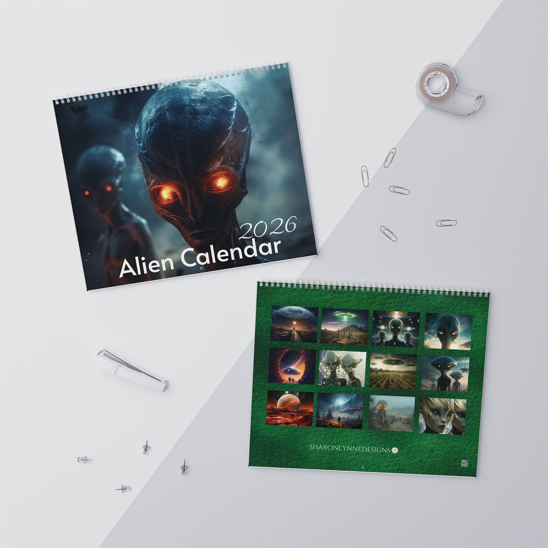 2026 Alien Wall Calendar: Sci-fi Space Monthly Planner ...