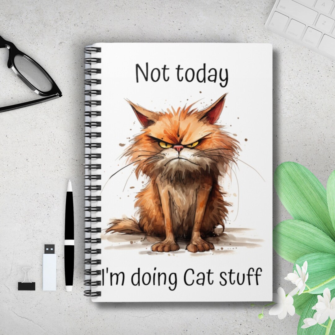 Grumpy Cat 'not Today' Journal: Funny Notebook for Creative Writing ...