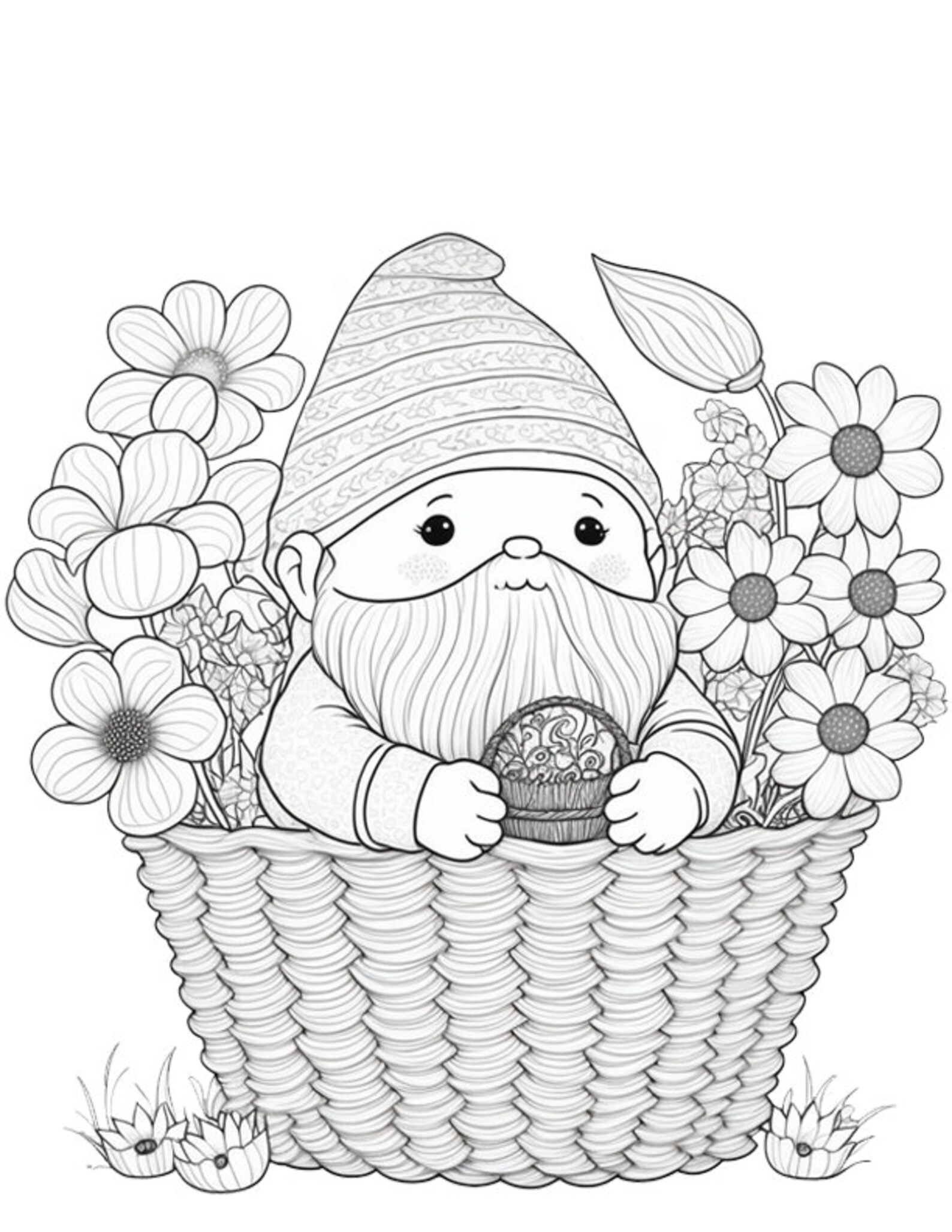 Cute Gnome Coloring Pages 20 Pages Digital Download Coloring - Etsy