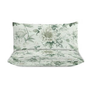 Toile 3 Piece Set, Toile De Jouy Bedding, Flower Bedding Set, Gift ...