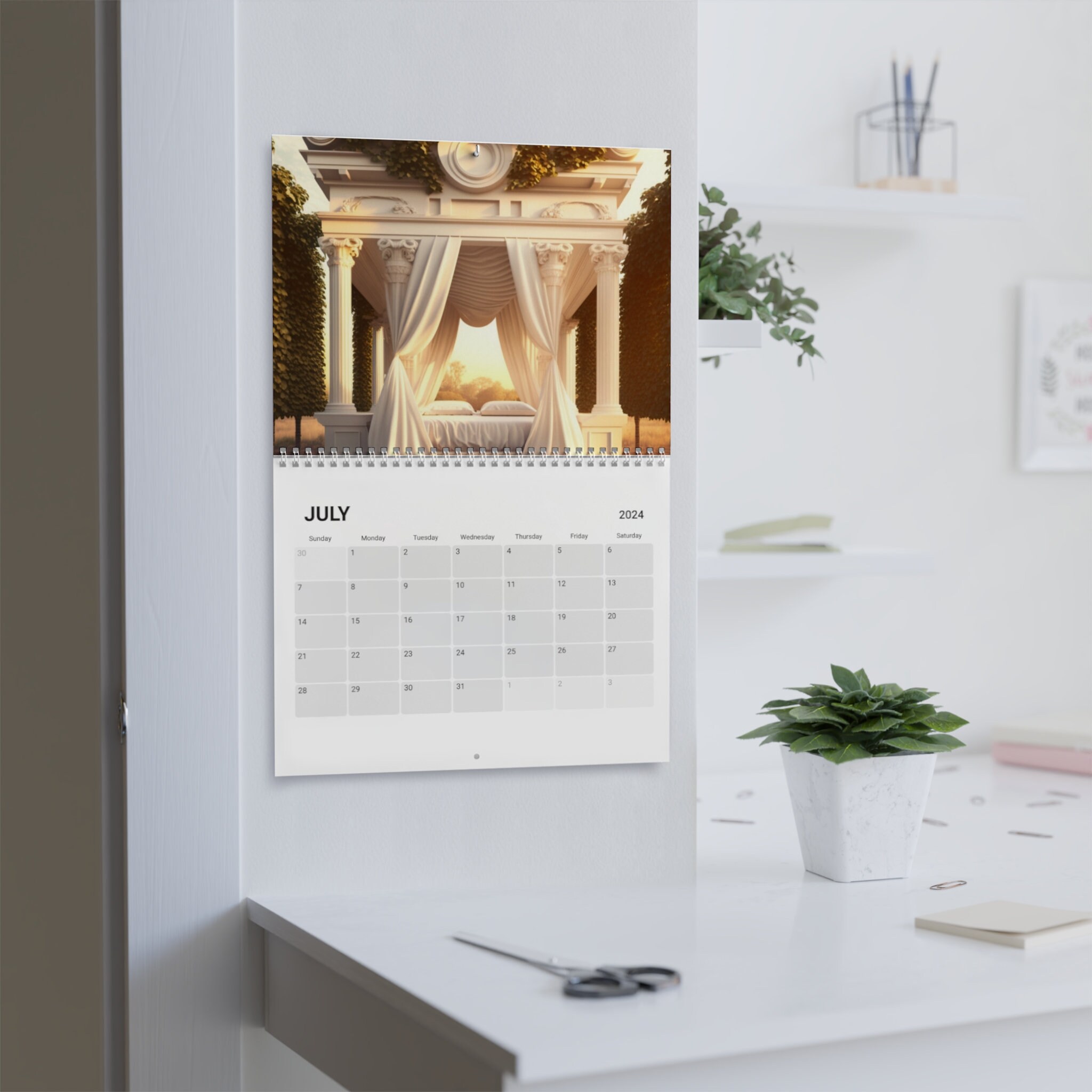 Romantic Calendar, Romance Calendar, Calendar for 2024, Host Gift, Gift ...