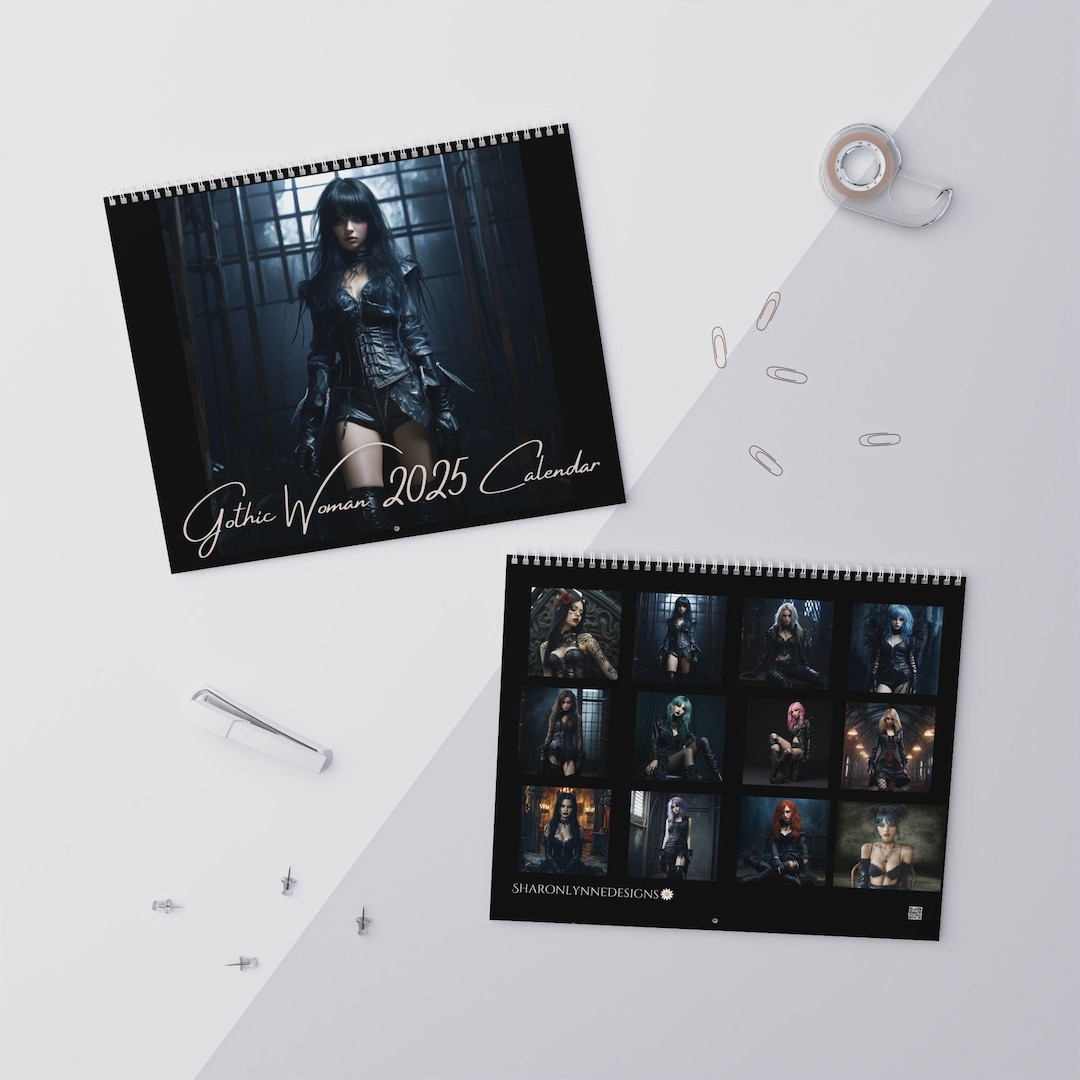 Gothic Calendar, 2025 Aesthetic Gothic Women Planner for Alternative ...