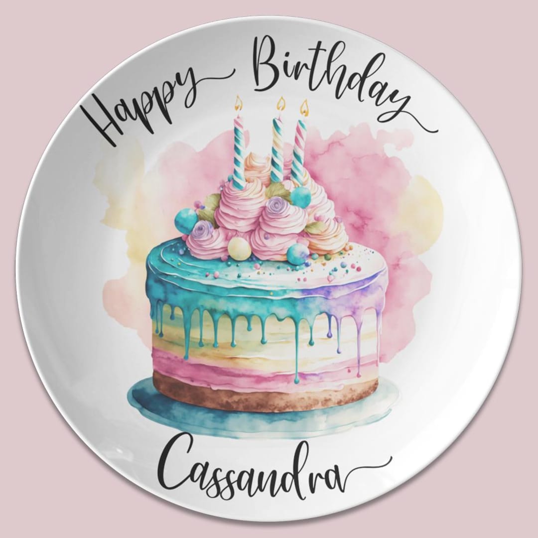 Celebration Cake Serving Plate for Happy Birthday Parties and Special ...