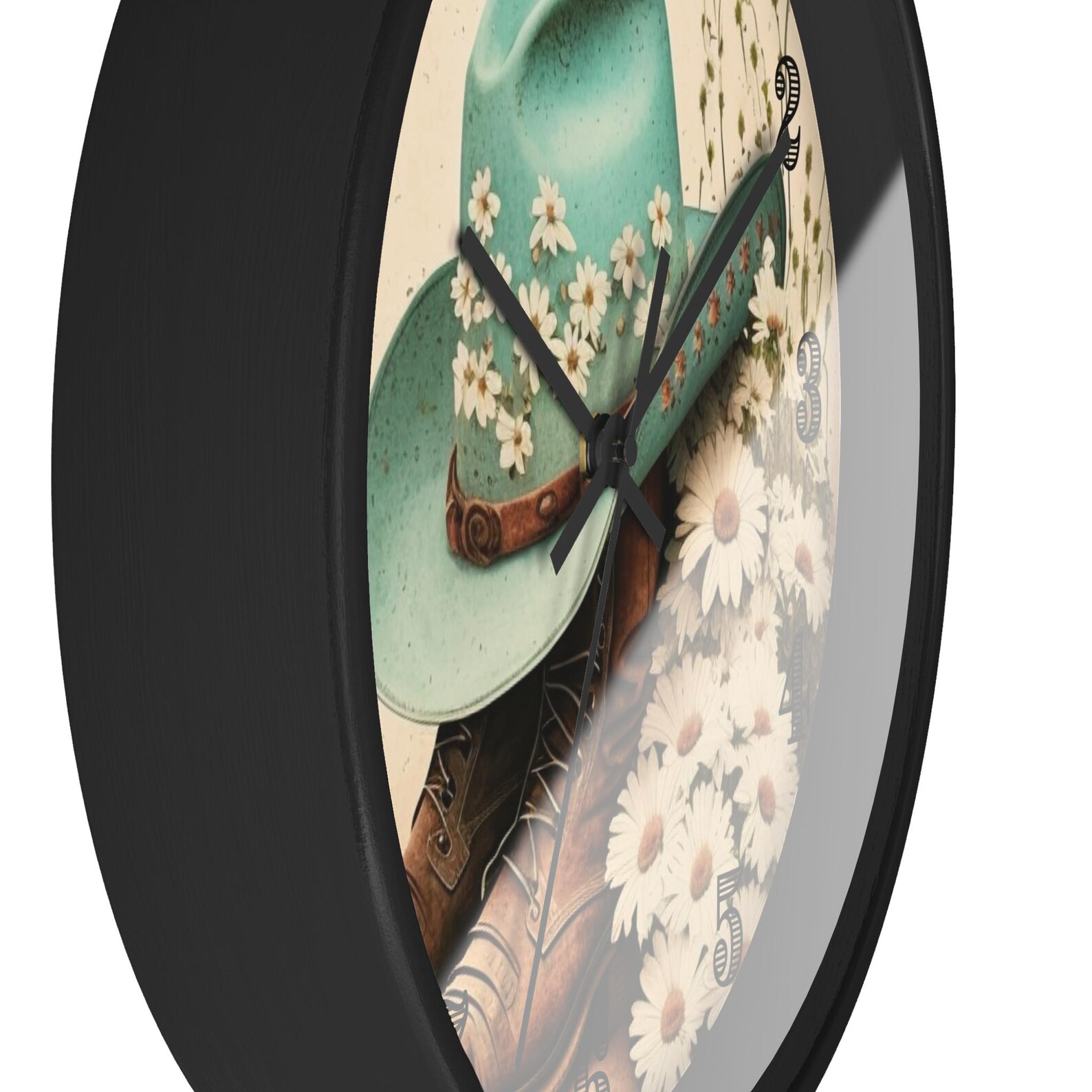 Floral Cowgirl Wall Clock – Rustic Western Home Decor - Etsy