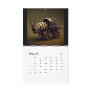 Steampunk Calendar, Steampunk Bug Calendar, Steampunk Insect Calendar ...