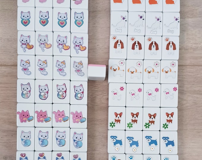 Unique Mahjong Tile Set for Family Game Night, Last Mahjong Set - Etsy