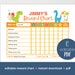 EDITABLE Dinosaur Reward Chart, Chore Chart, Boy Reward Chart, Daily ...