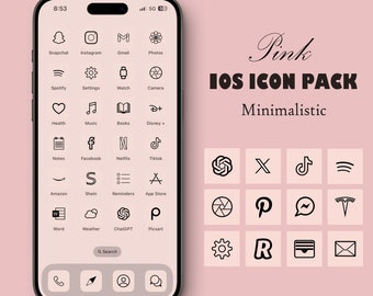IPhone Icon Pack Deep Purple Ios Minimalist App Icons Pack Original ...