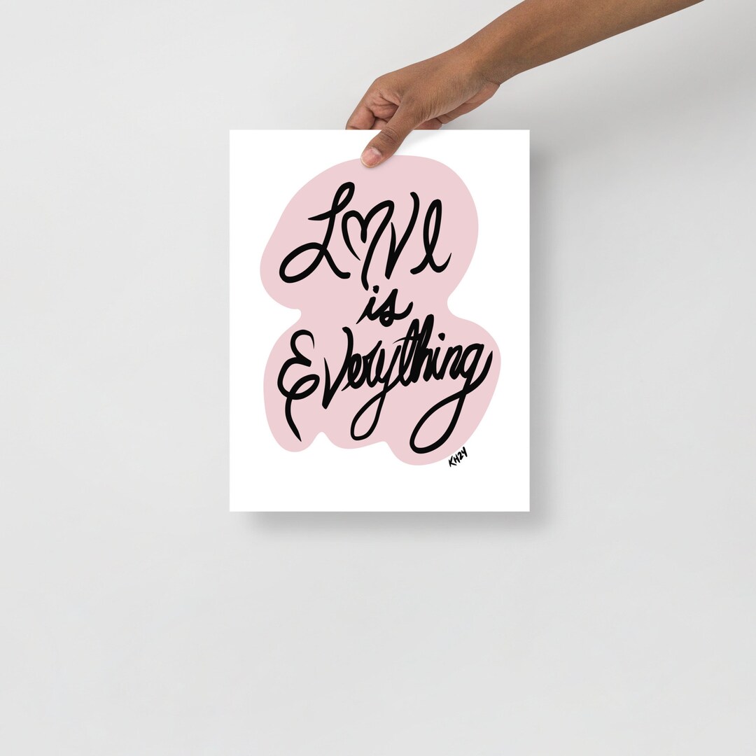 Love is Everything Poster - Etsy