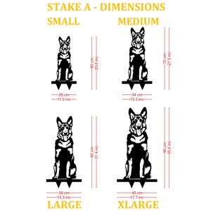 German Shepherd Custom Dog Portrait for Outdoor Garden Decor, Metal ...