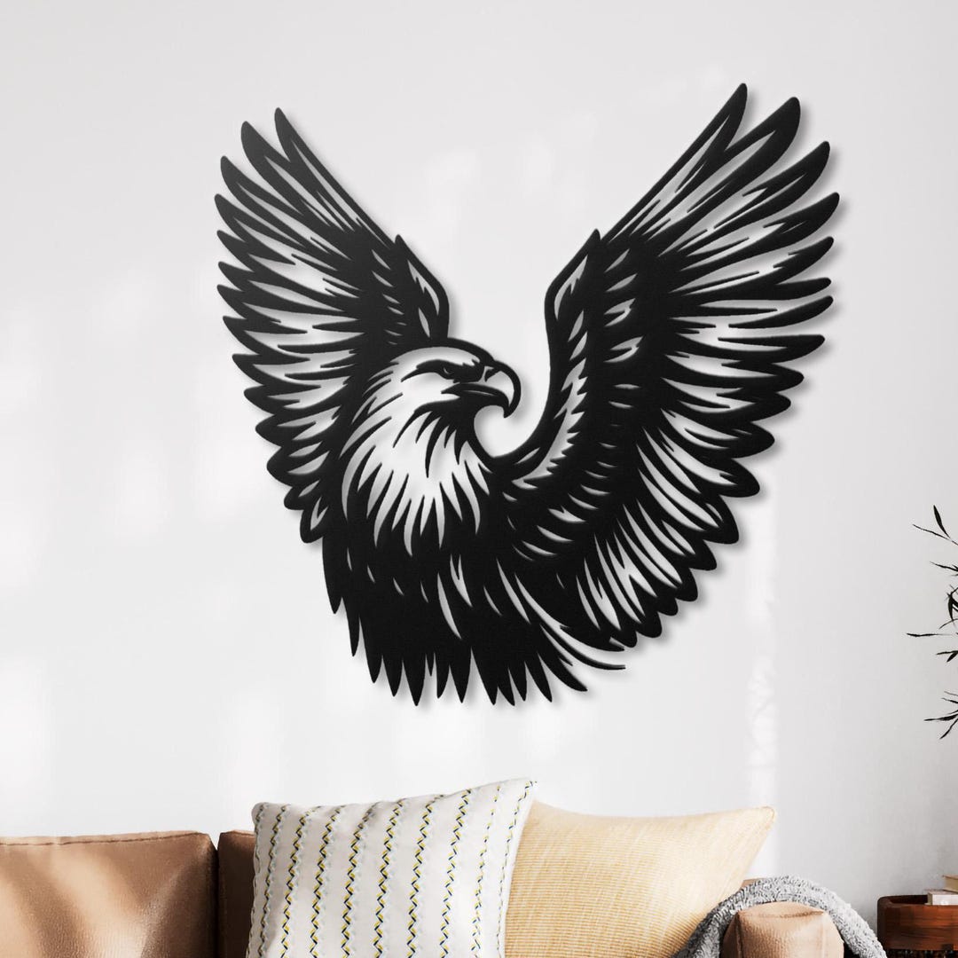 Eagle Metal Wall Art - Majestic Bird Decor - American Eagle Wall ...