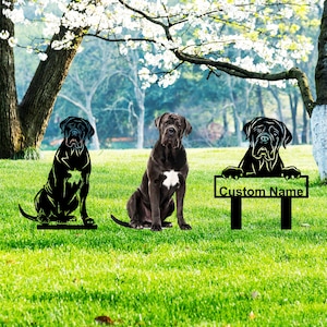 King Cane Corso Dog Custom Portrait, Metal Outdoor Decor, Cáne Corso ...