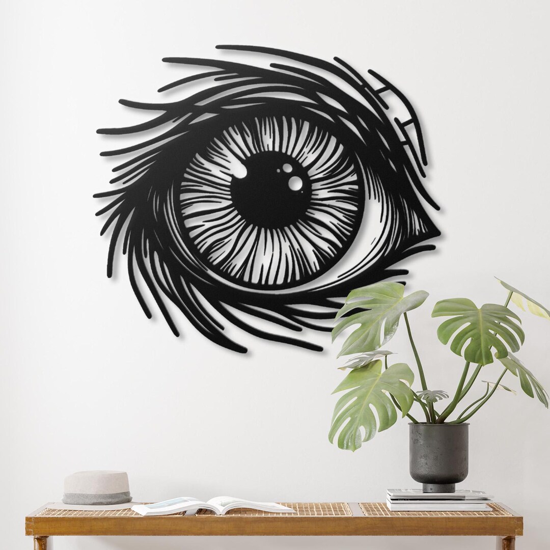 Abstract Eye Metal Wall Art Gothic Home Decor - Etsy